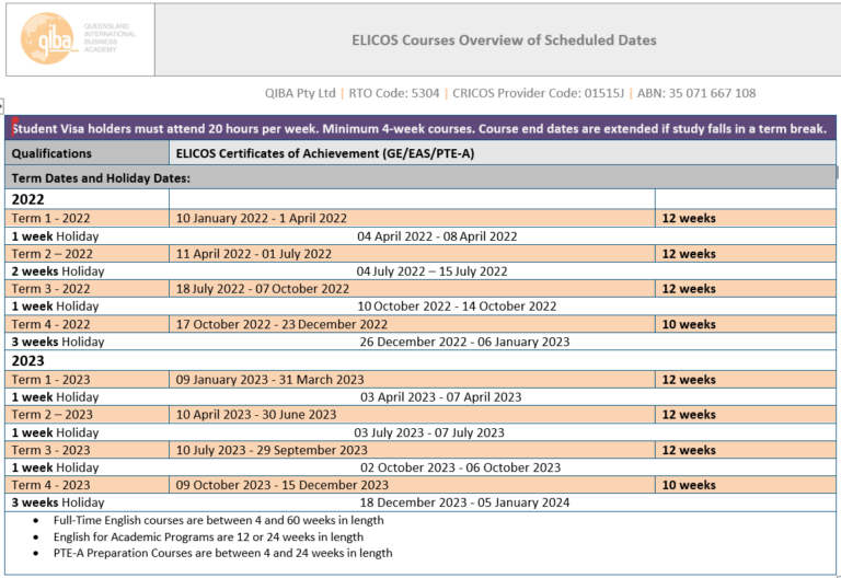 Qiba | 080115D – General English Program